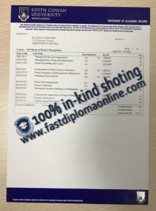 Edith Cowan university statement of transcript record - FastDiplomasOnline.com