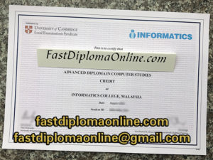 How to get Informatics college Malaysia advance diploma replacement - FastDiplomasOnline.com