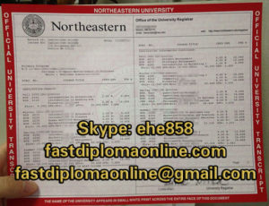 Are you looking for Northeastern university official transcript ...