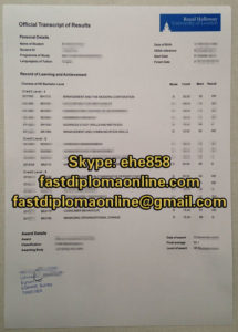 Buy RHUL transcripts, Royal Holloway University of London official ...