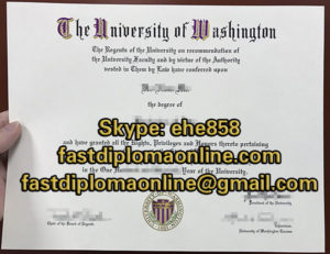 How to get university of Washington bachelor degree sample - FastDiplomasOnline.com