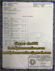 University of California Los Angeles(UCLA) official transcript analysis ...