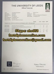 fake transcript, University of Leeds official transcript replacement ...